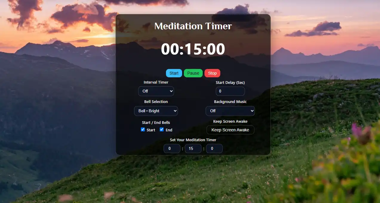 Free Online Meditation Timer